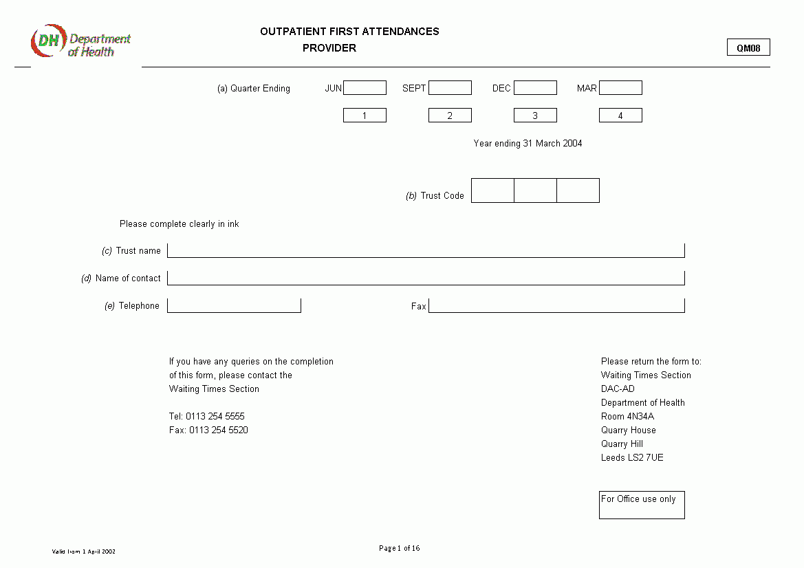 data dictionary first attendance
